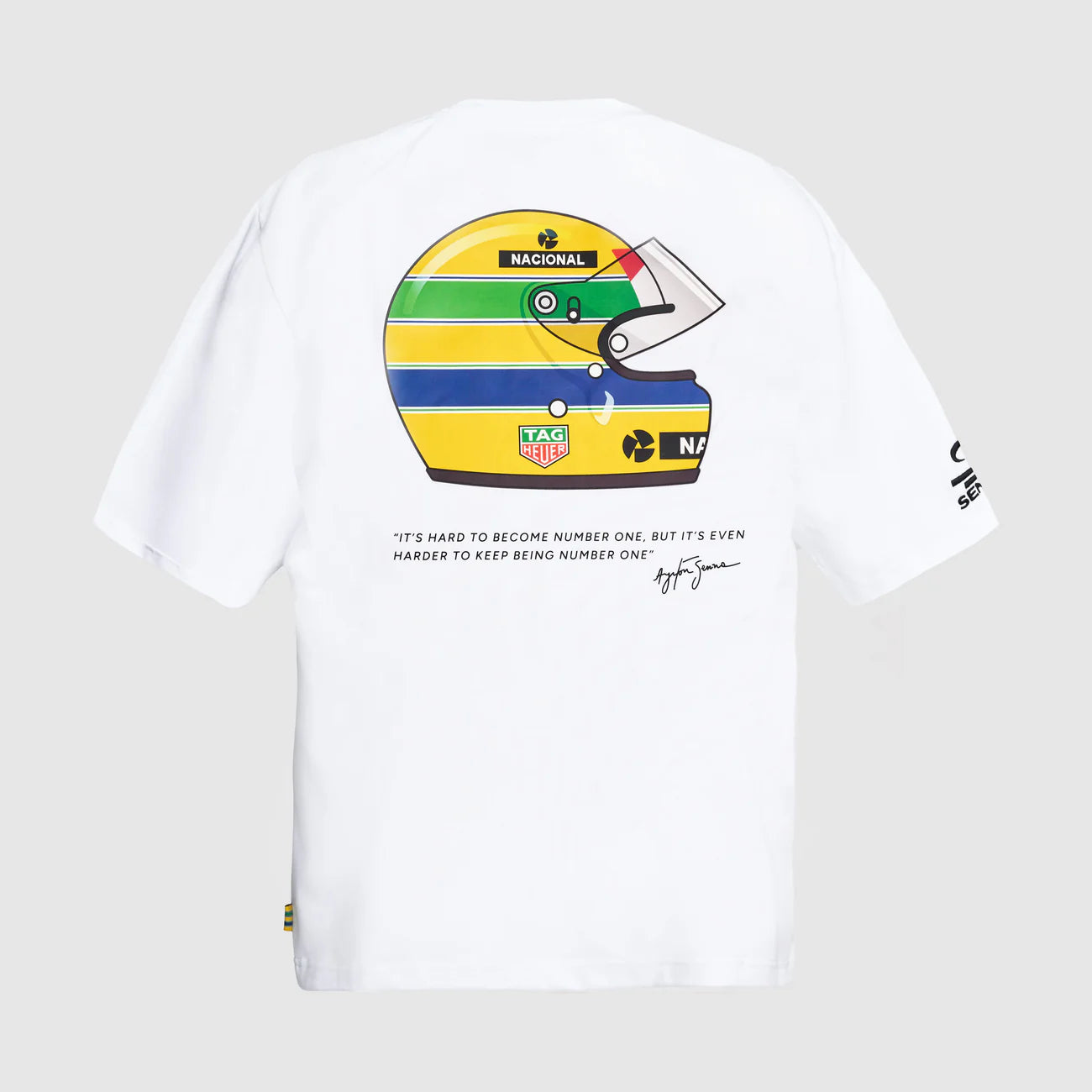 TAG Heuer x Senna Oversize Badge Tee - White – FASTEST LAP