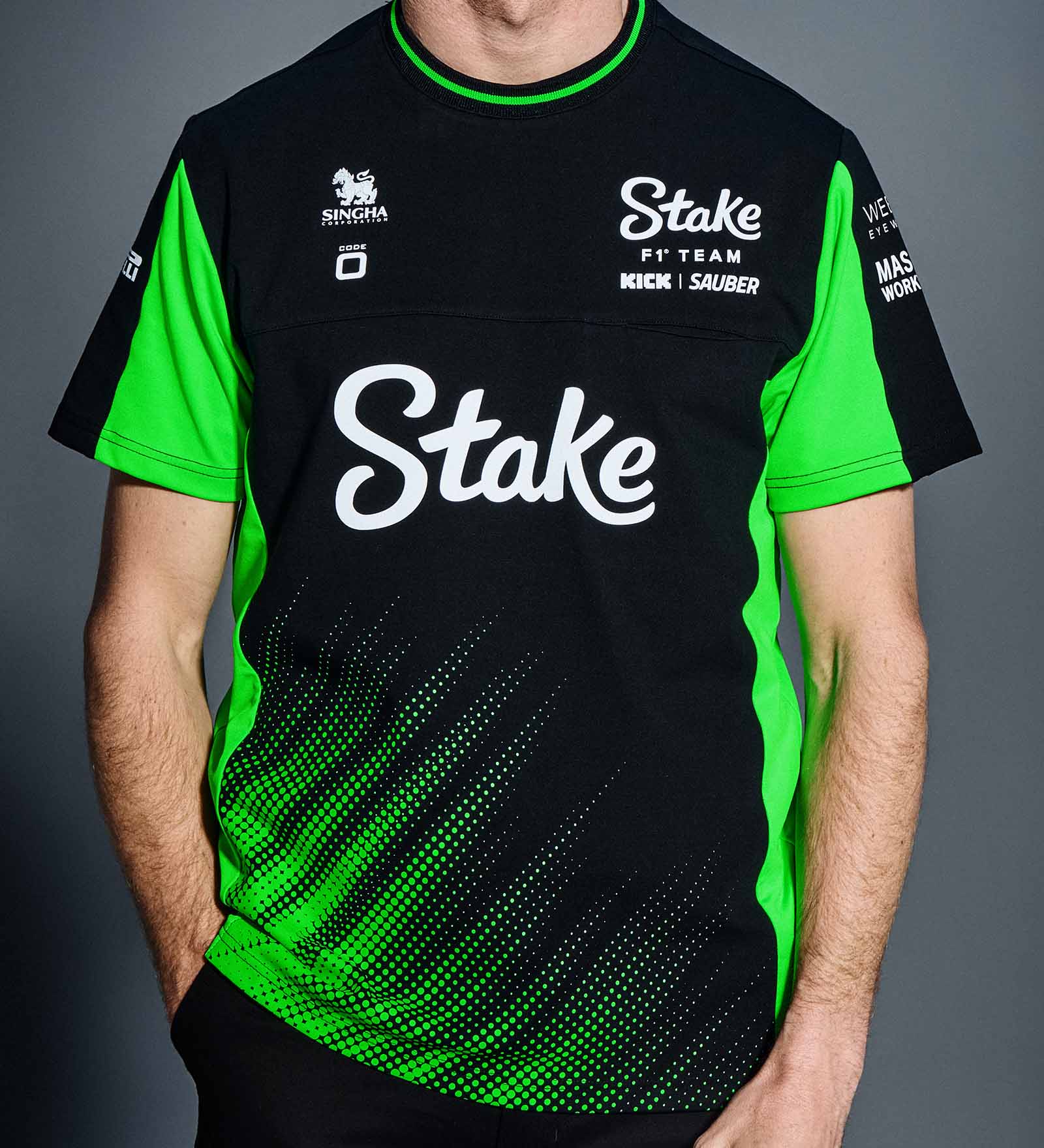 Stake F1 Team Kick Sauber 2025 Team T-shirt – FASTEST LAP